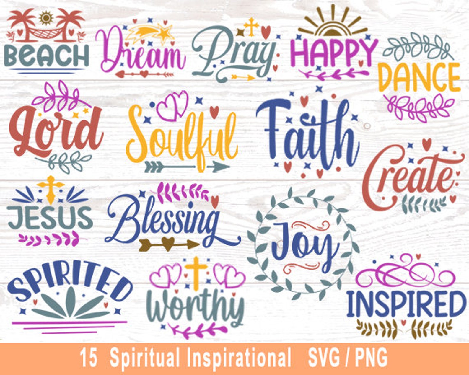 Digital Stickers PNG Inspirational Svg Scripture Svg - Etsy