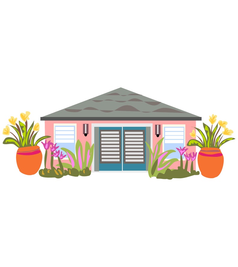 Printable Houses Cute Houses Instant Digital Download - Etsy