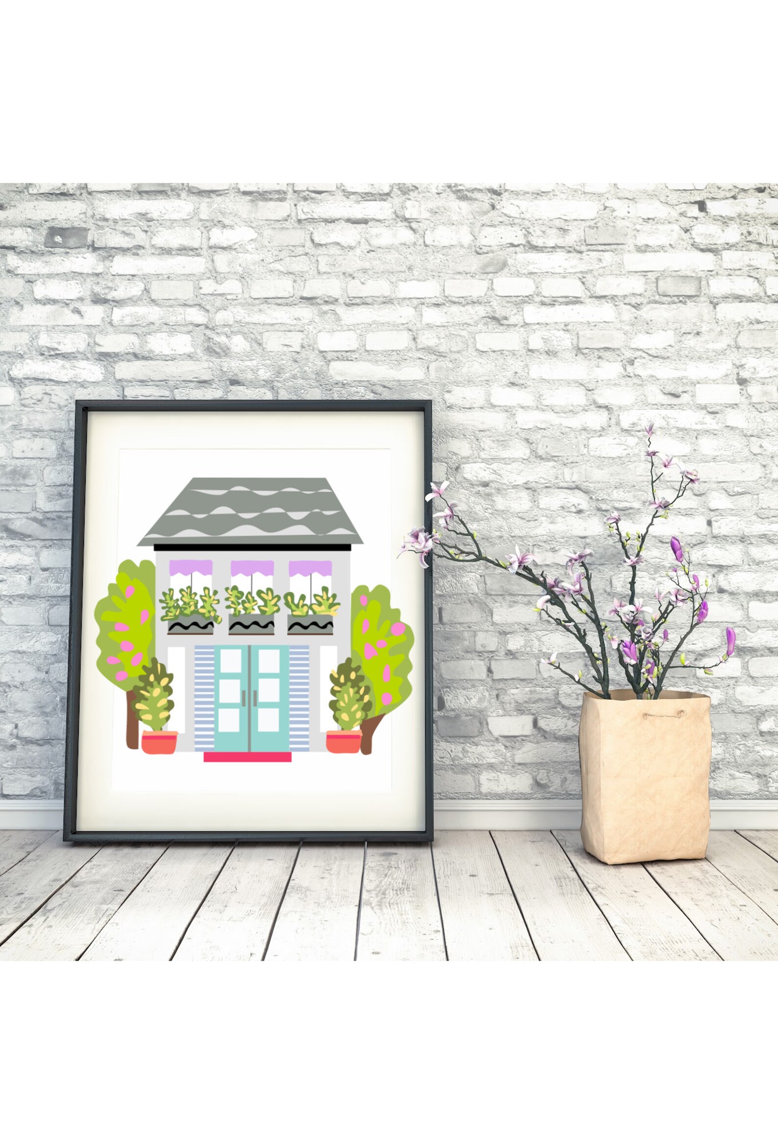 Printable Houses Cute Houses Instant Digital Download - Etsy