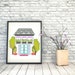 Printable Houses, Cute Houses, Instant Digital Download, Digital Art ...