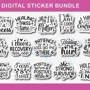 Recovery Printable Png, Recovery Stickers Digital, Sobriety Printable ...