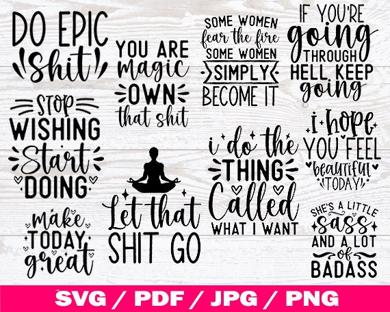 Adult Humor SVG Bundle Inappropriate Svg Girl Power Svg SVG - Etsy ...