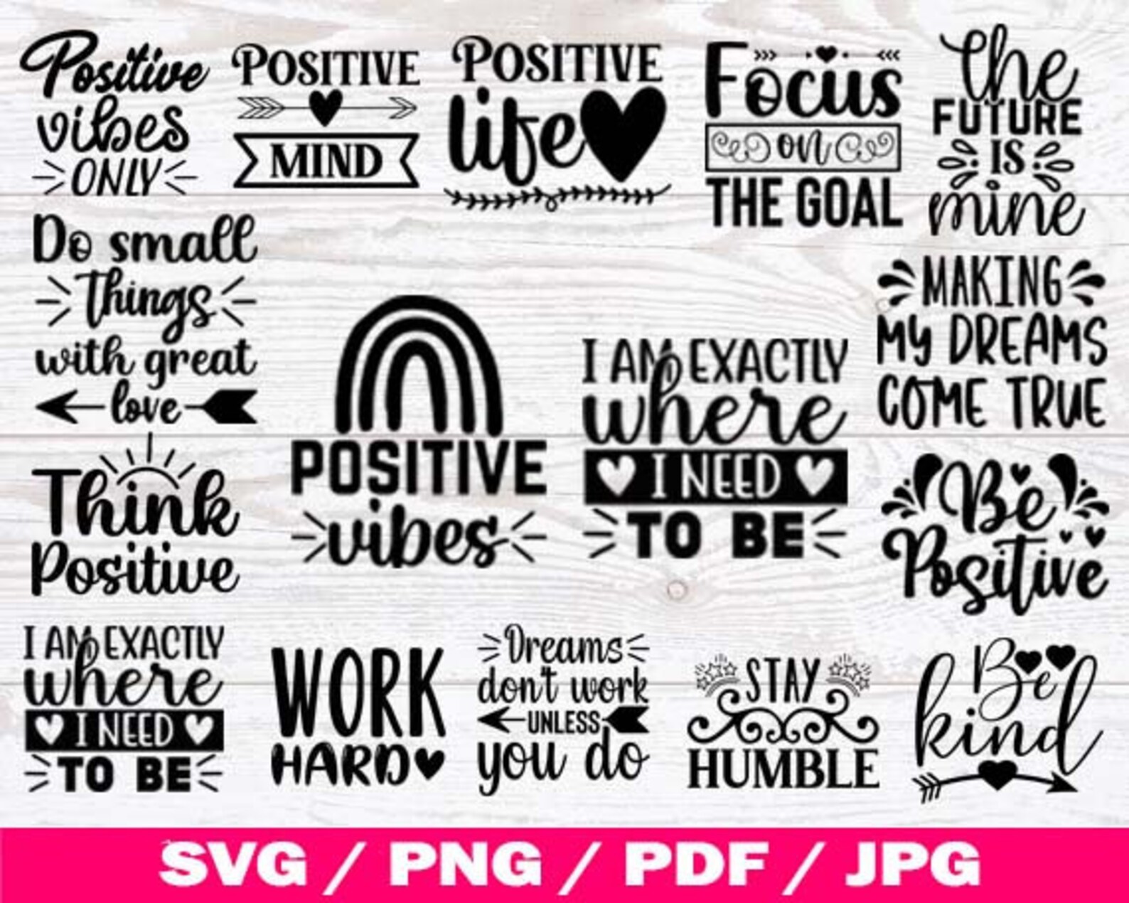 Inspirational Quotes SVG Bundle Motivational Svg Strong - Etsy