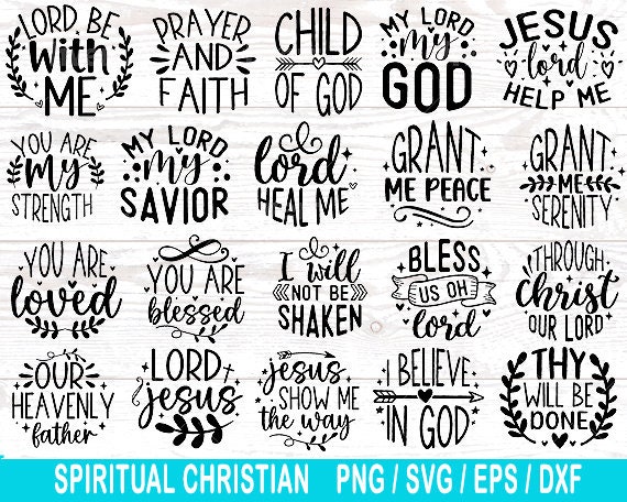 Christian Svg Inspirational Quotes SVG Bundle Keychain Svg - Etsy