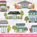 Printable Houses, Cute Houses, Instant Digital Download, Digital Art ...