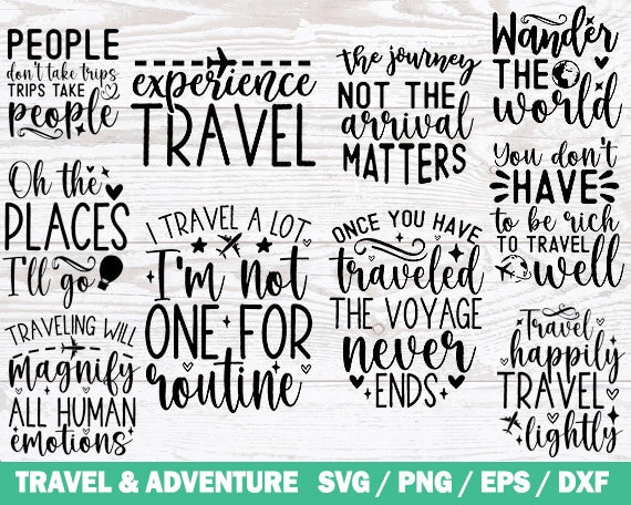 Travel Svg Bundle Adventure Svg Travel Art Prints Cricut - Etsy Australia