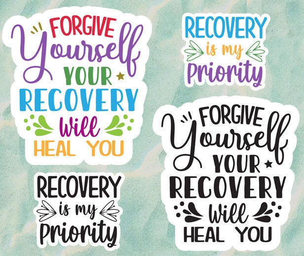 Digital Inspirational Sticker Bundle Recovery Svg Sobriety | Etsy