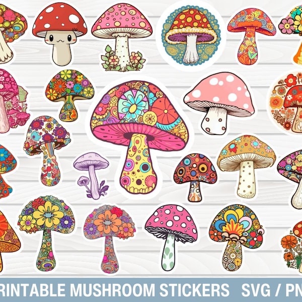 Mushroom Svg - Etsy