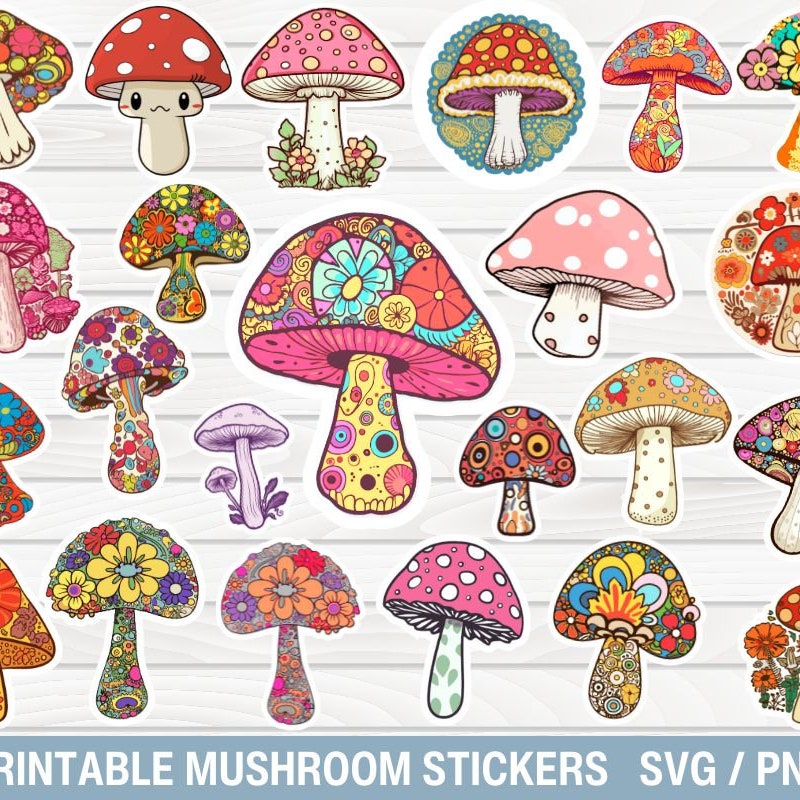 Mushroom Svg - Etsy