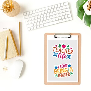 Digital Stickers, PNG, Printable Stickers Svg, Teacher Bundle, Teacher ...