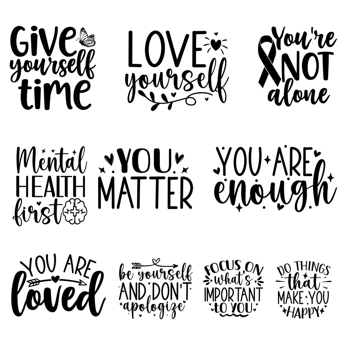 Mental Health SVG Sobriety Svg Sober Svg Recovery SVG Files - Etsy