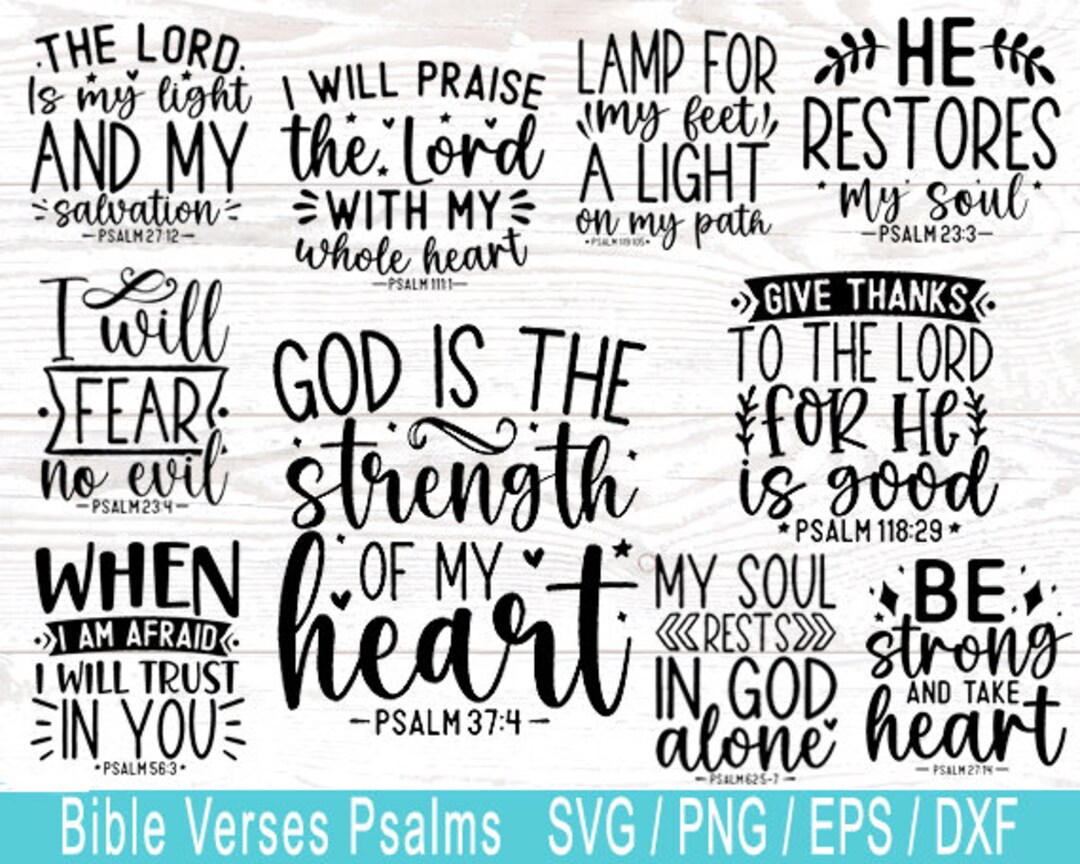 Christian Svg, Scripture Svg, Psalms Svg, Spiritual Svg, Inspirational ...