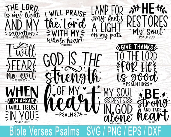 Christian Svg Scripture Svg Psalms Svg Spiritual Svg - Etsy UK