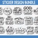 Bible, Printable Stickers Bundle, PNG, Christian Stickers, Sticker Png ...