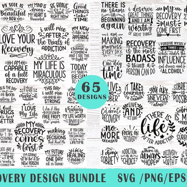 Recovery Addiction Svg - Etsy