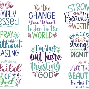 Digital Stickers, Inspirational Journal Digital Stickers, Bible Verse ...