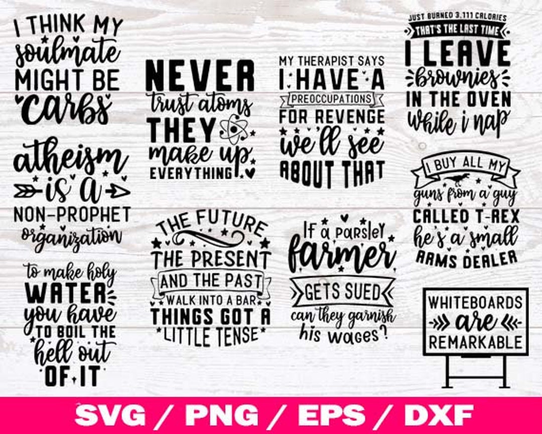 Sarcastic Svg, Adult Humor SVG Bundle, SVG Files for Cricut, Adult ...