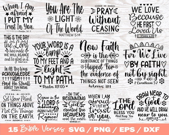 Bible Verse Svg Christian Bundle Svg Scripture Svg - Etsy