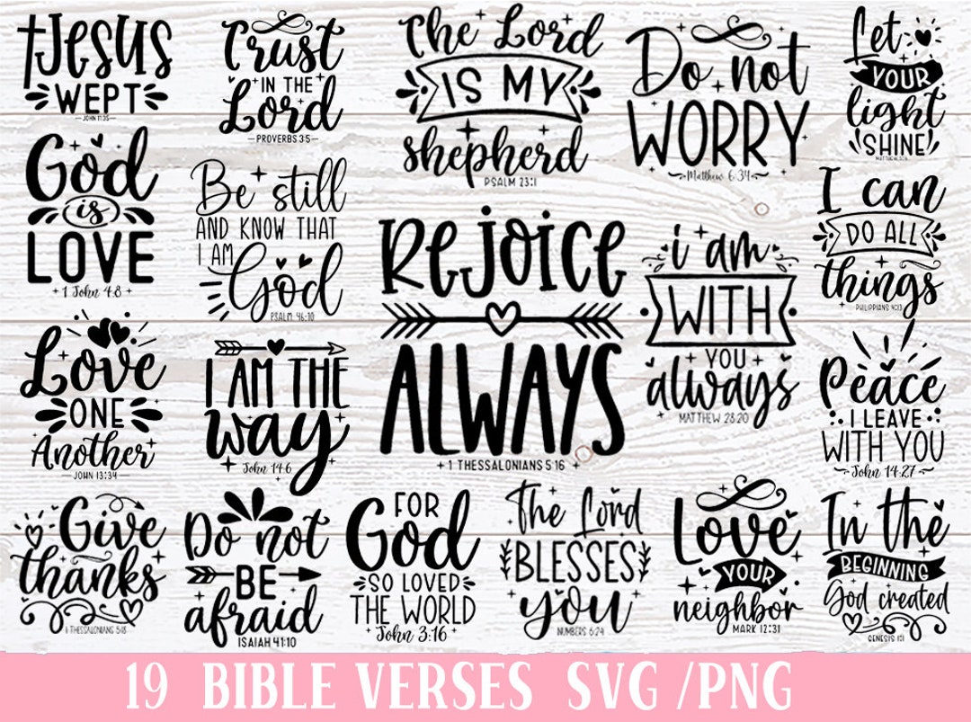 Bible Verse Svg Bundle, Christian Svg Bundle, Scripture Svg Bundle ...