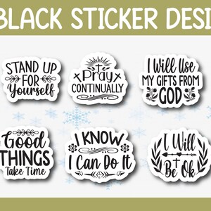 Printable Stickers, Cricut Svg, Digital Stickers Bundle, Positivity ...