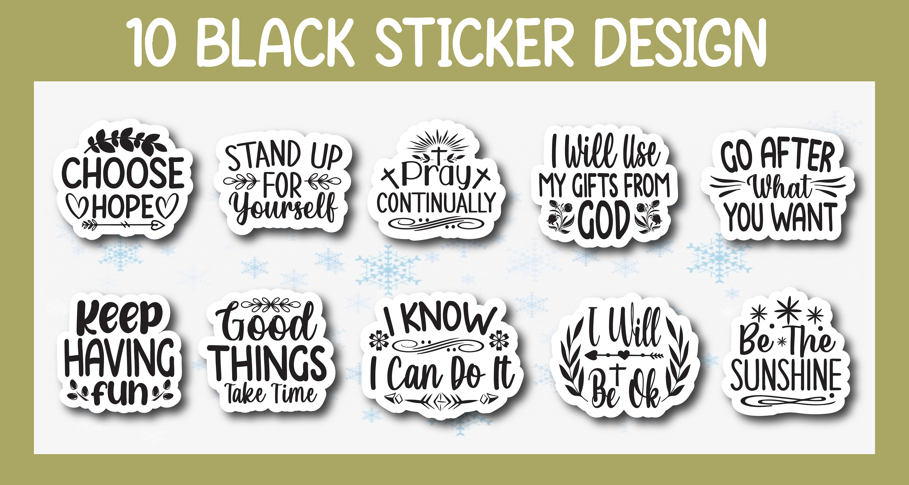 Printable Stickers Cricut Svg Digital Stickers Bundle - Etsy