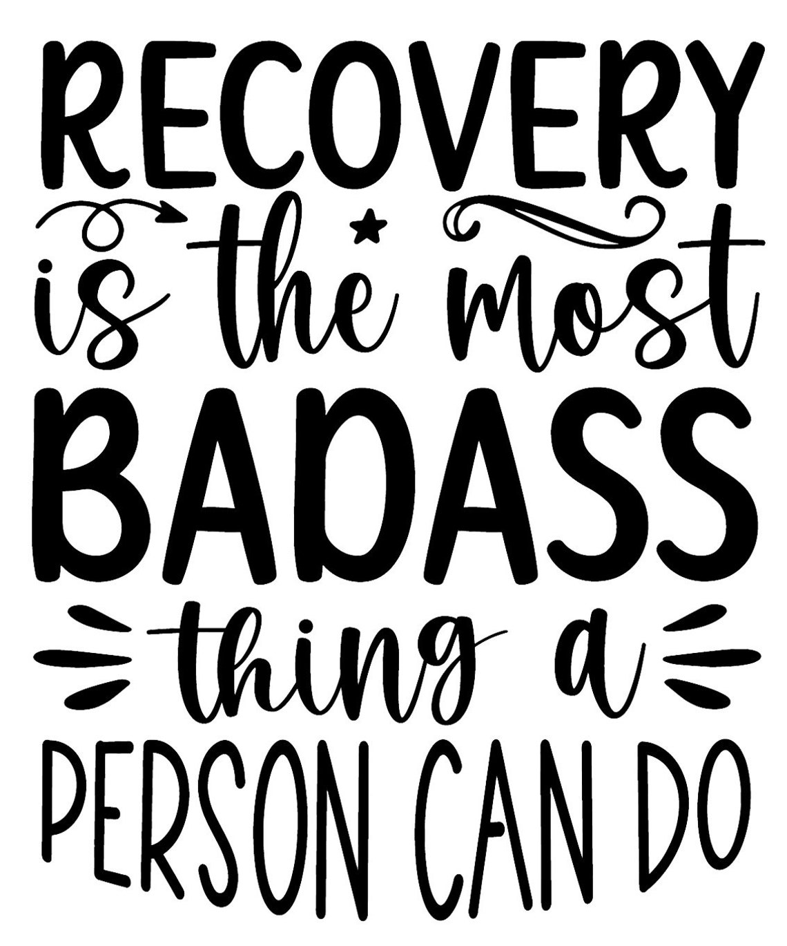 Sobriety Svg Recovery SVG Inspirational Svg Mental Health - Etsy