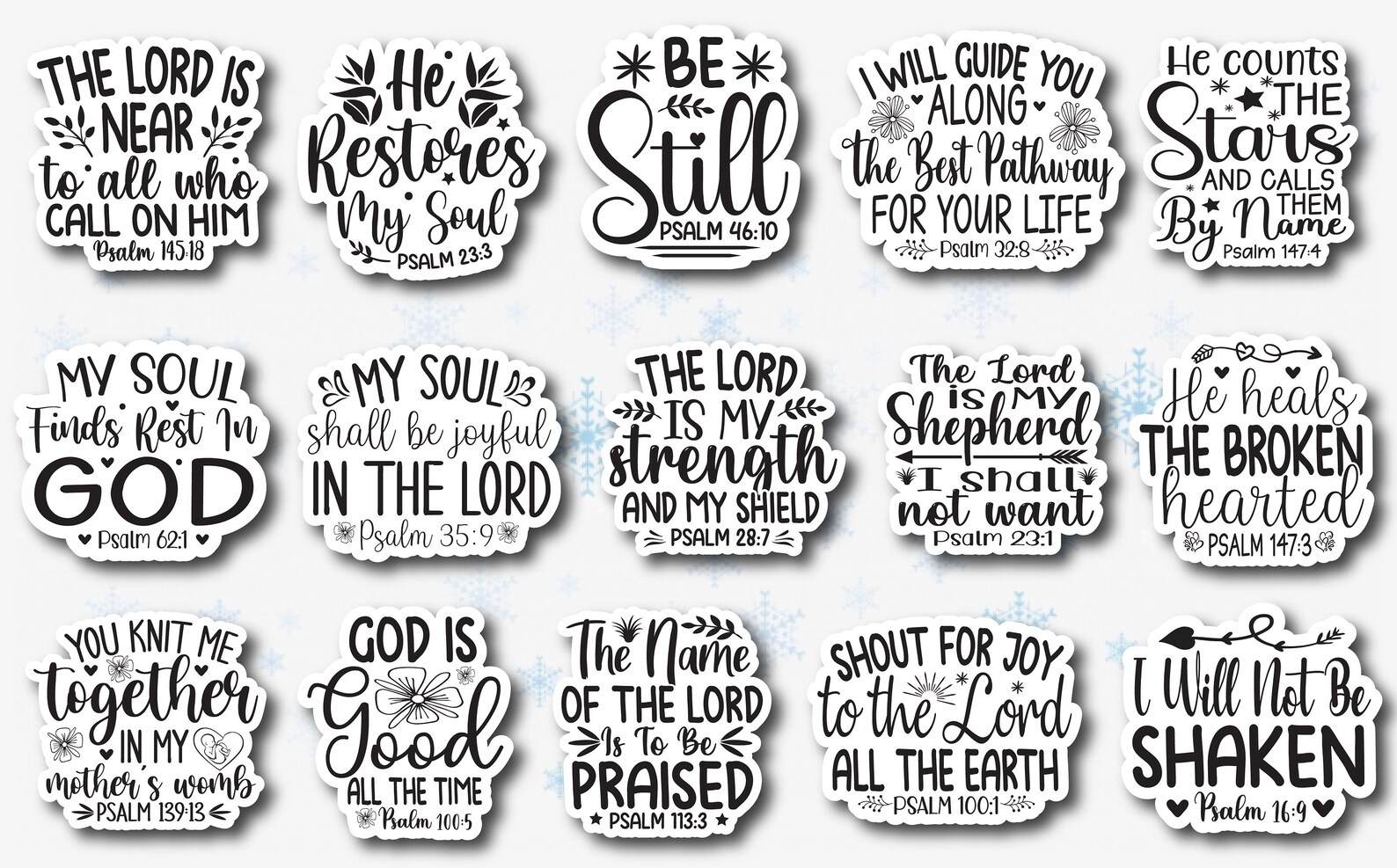 Christian Stickers Svg Bible Svg Inspirational Sticker - Etsy
