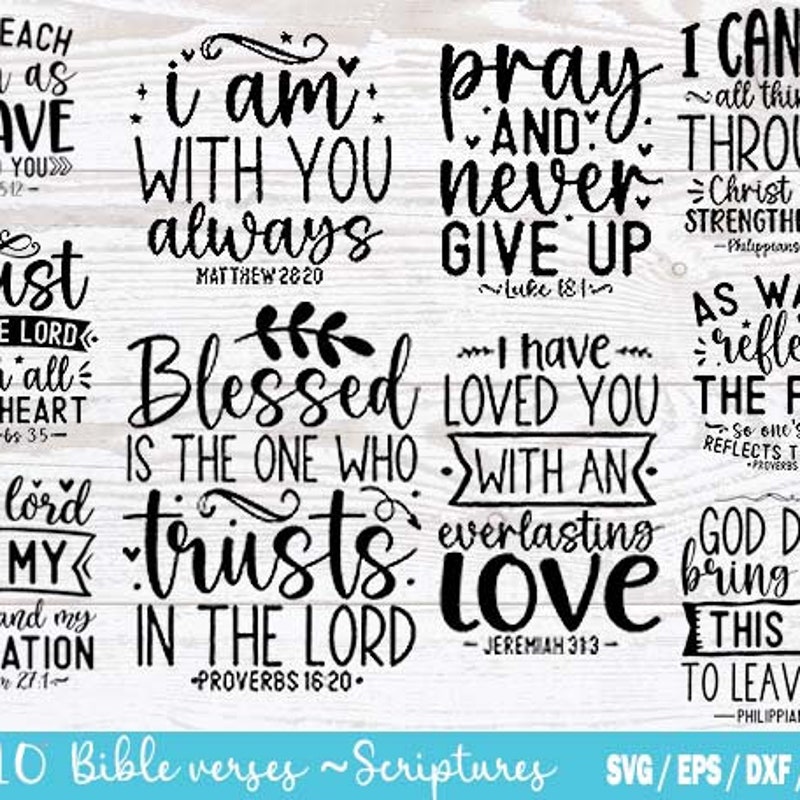 Scripture Svg - Etsy