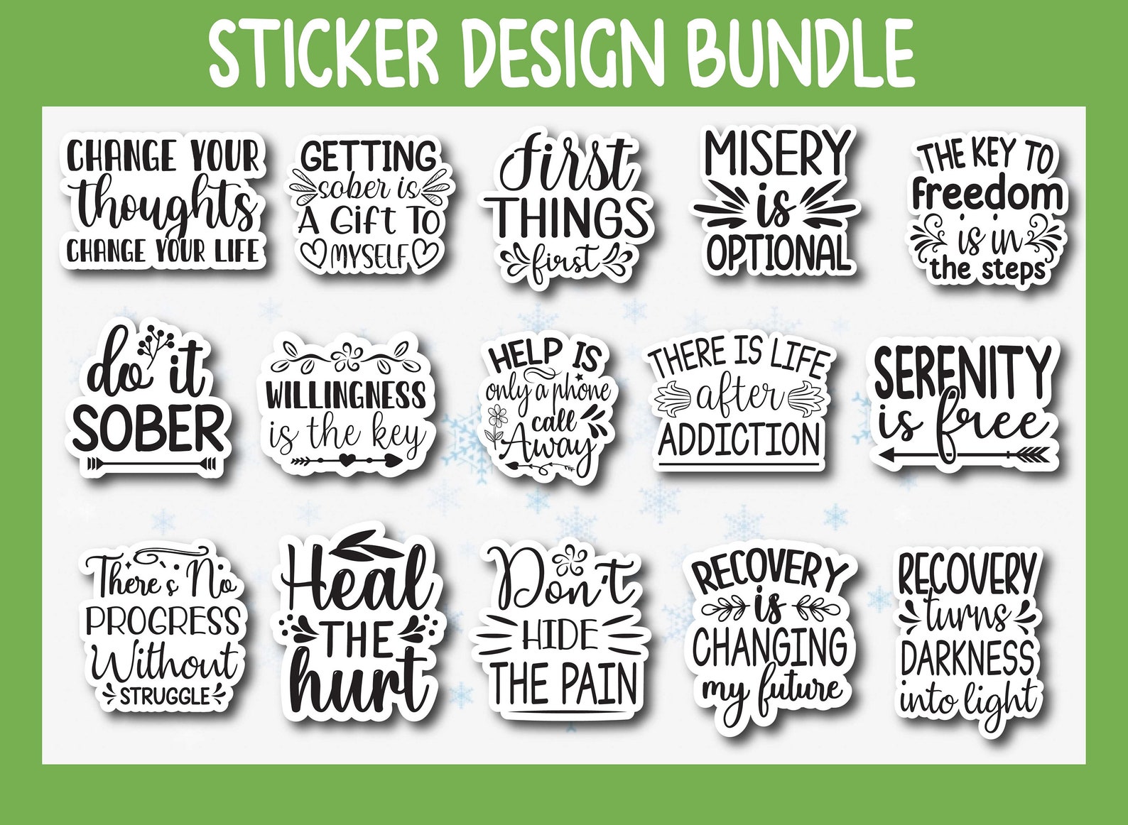 Sobriety Svg Recovery SVG Printable Stickers Addiction Svg - Etsy