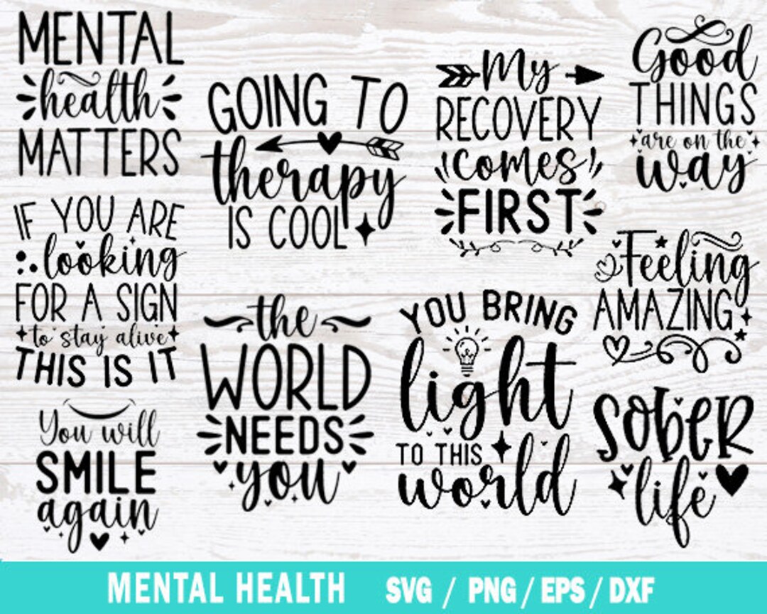 Sober Svg, Recovery Svg, Sobriety Svg, Mental Health SVG, Motivational ...