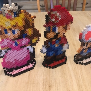 Super Mario RPG Perler Art | Mario | Bowser | Princess Peach | Geno ...