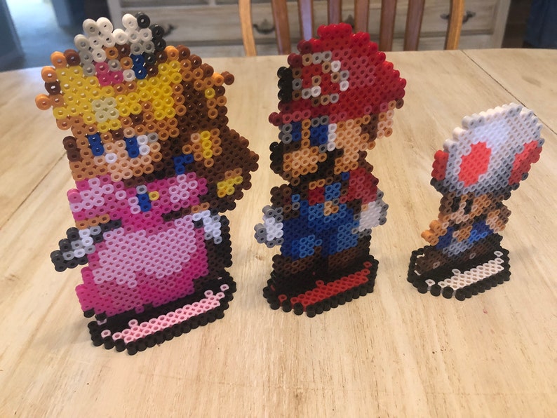 Super Mario RPG Perler Art | Mario | Bowser | Princess Peach | Geno ...