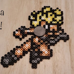 Chrono Trigger Battle Perler Sprites Stands JRPG Magnets Chrono Marle ...