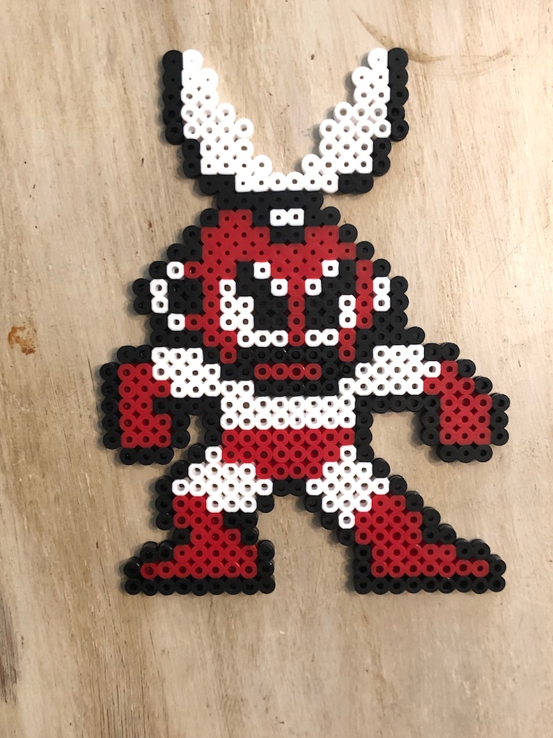 Mega Man 1 Sprites NES Perler Bead Pixel Art Robot - Etsy