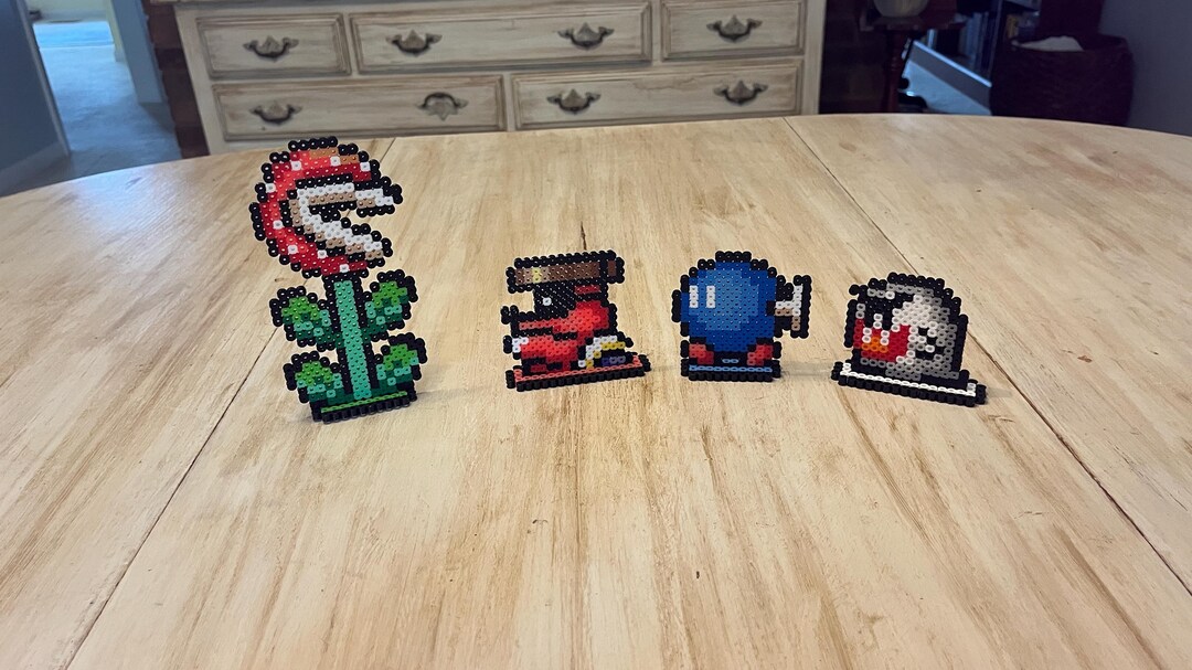 Super Mario Bros 3 All-stars Stands | Magnets | Perler Bead | Pixel ...
