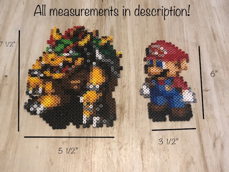 Super Mario RPG Perler Art | Mario | Bowser | Princess Peach | Geno ...