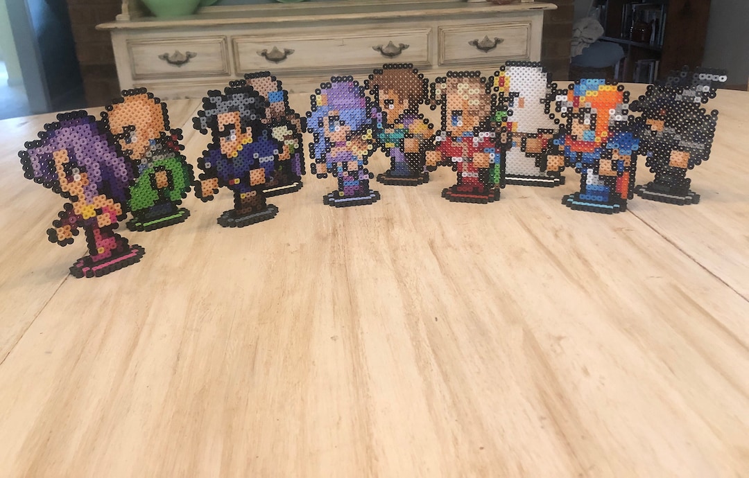 Final Fantasy II Pixel Remaster Standees | Perler Bead | Pixel | Retro ...