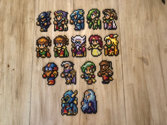 Final Fantasy IV Magnets Main Cast Cecil Kain Rydia - Etsy