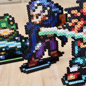 Chrono Trigger Battle Perler Sprites | Stands | JRPG Magnets | Chrono ...