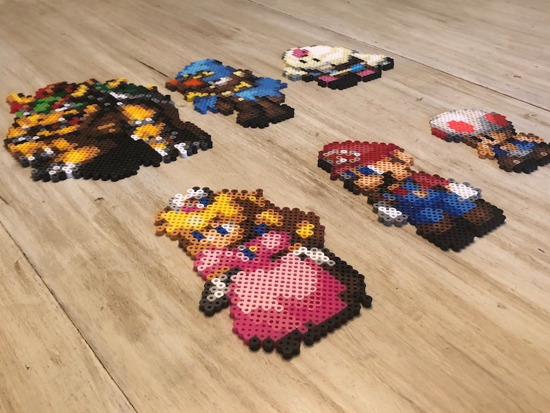 Super Mario RPG Perler Art | Mario | Bowser | Princess Peach | Geno ...