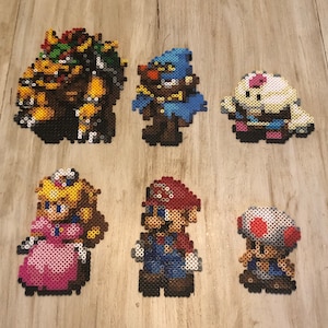 Super Mario RPG Perler Art | Mario | Bowser | Princess Peach | Geno ...