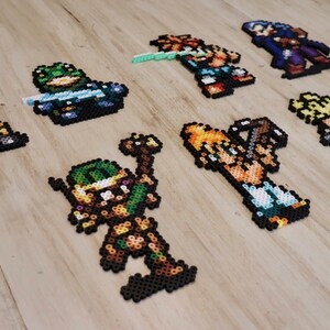 Chrono Trigger Battle Perler Sprites | Stands | JRPG Magnets | Chrono ...