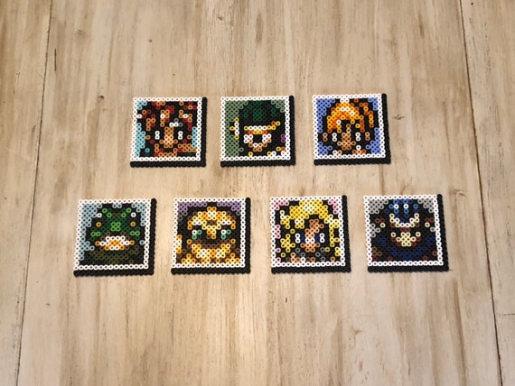 Chrono Trigger Menu Icon Magnets Perler Sprites Chrono - Etsy