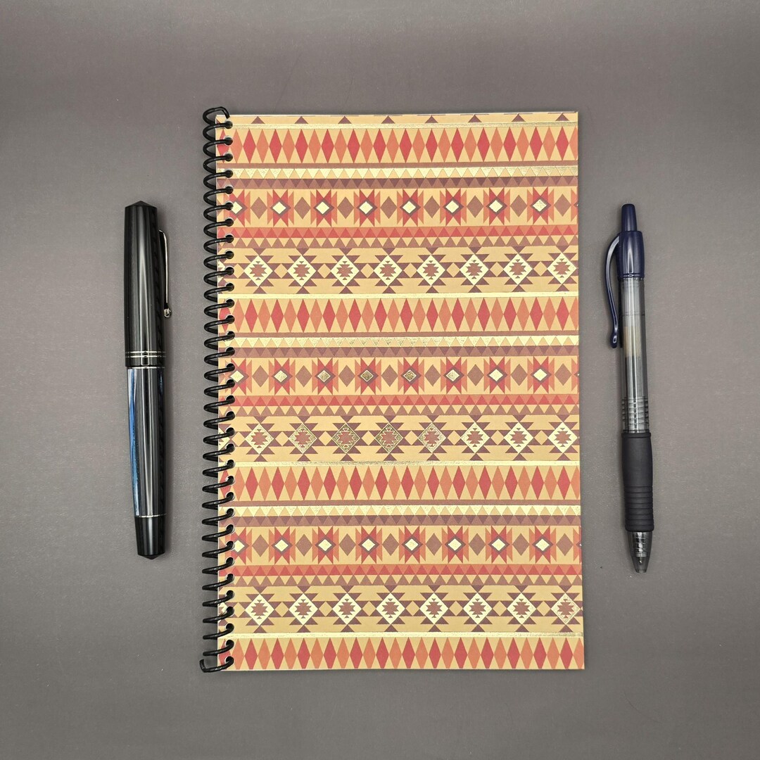 Pattern Special Edition Cover Half-size Notebook - Lined Artist Paper ...