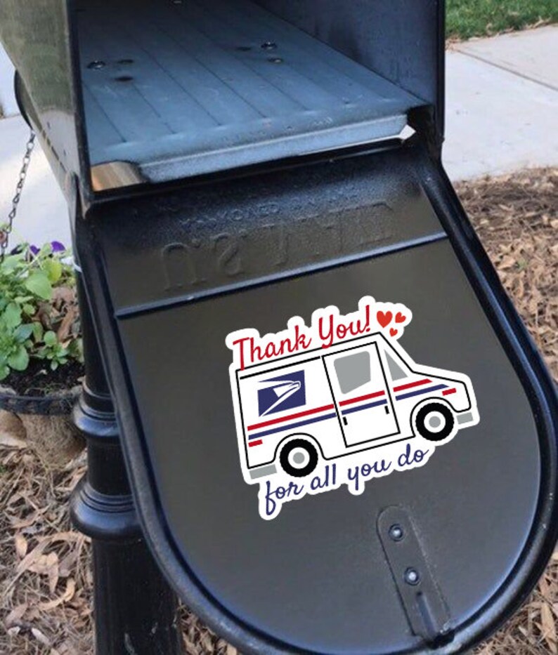 Thank You for All You Do Mail Box Decal Sticker, USPS Mail Box Decals ...