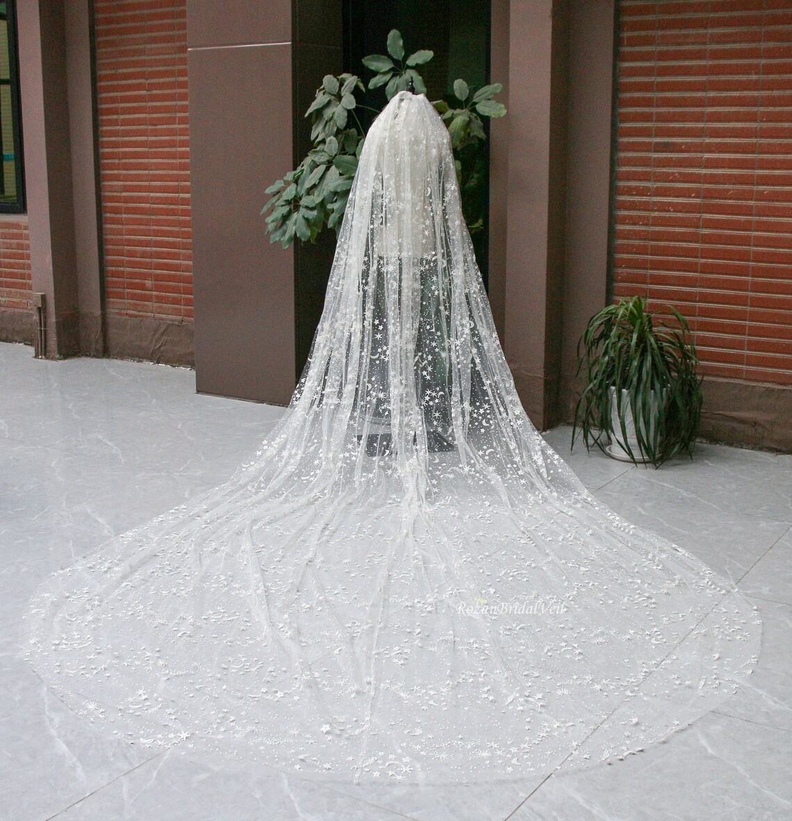 Stunning Celestial Wedding Veil/star Veil/moon Bridal Veil/ - Etsy
