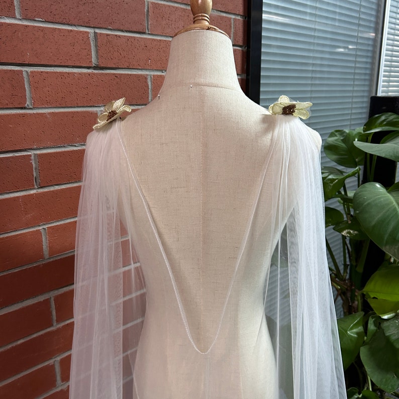 Colorful Flower Lace Cape/garden Flower Cape/vintage Wedding Cape/ivory ...