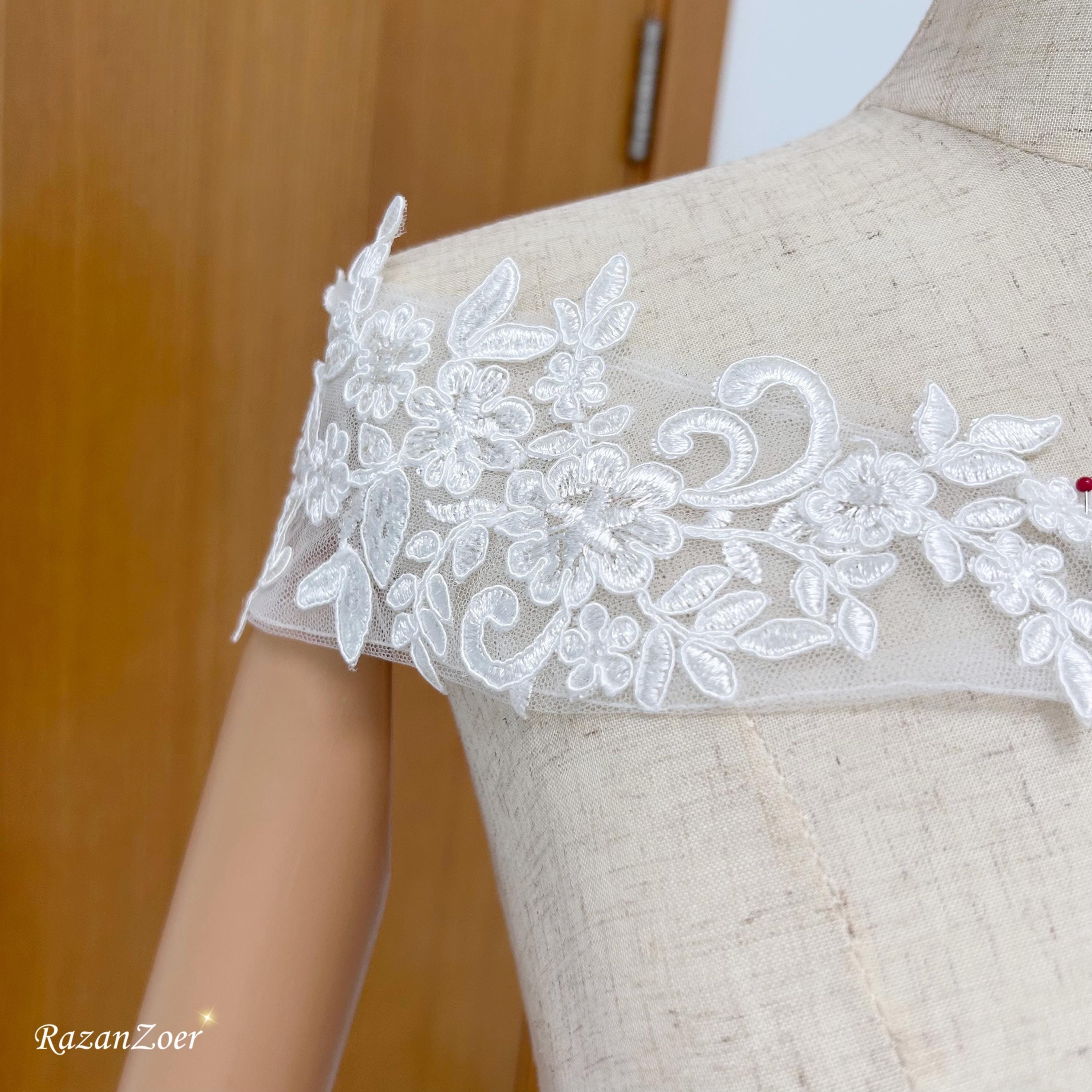 Floral Lace Straps for Wedding Dress,simple Detachable Shoulder Straps ...