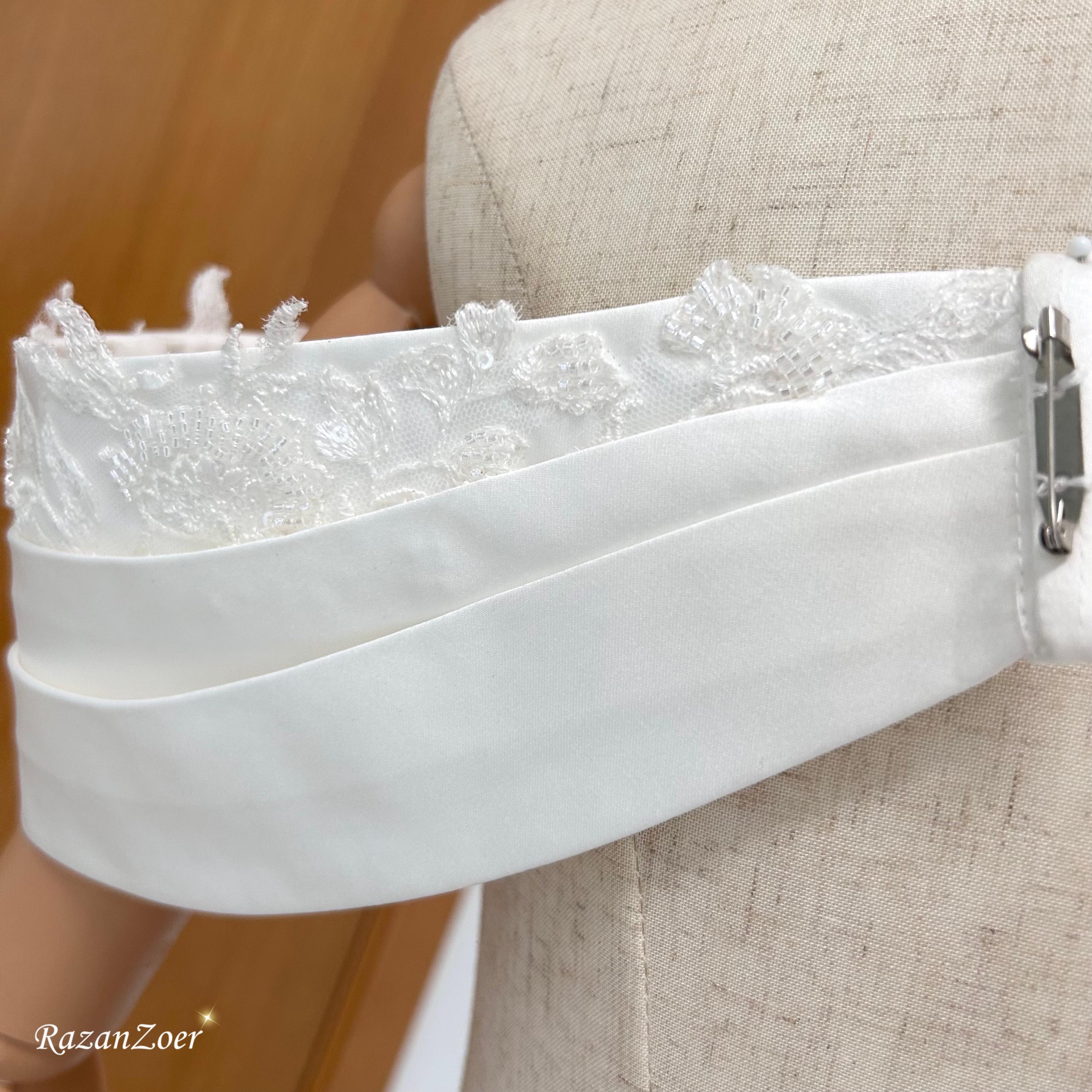 Satin Lace Straps for Wedding Dress,simple Satin Detachable Shoulder ...