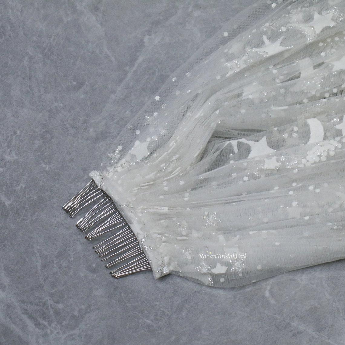 Stunning Celestial Wedding Veil/star Veil/moon Bridal Veil/ - Etsy